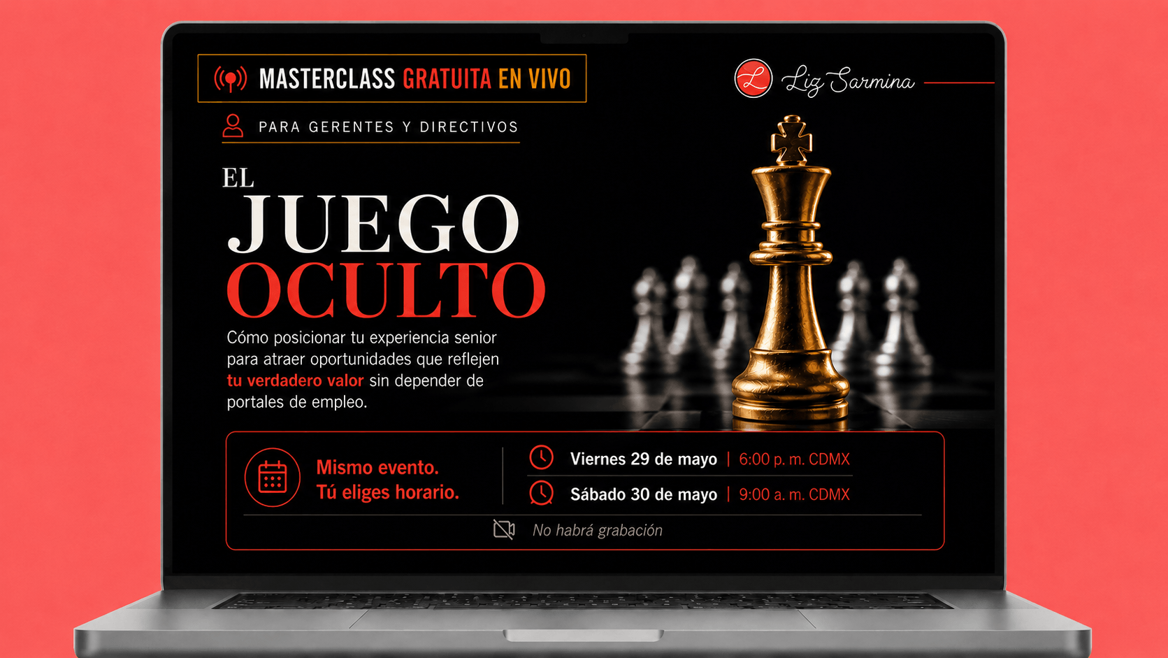 Juego Oculto - Liz Sarmina: Mentora de empleabilidad y marca personal